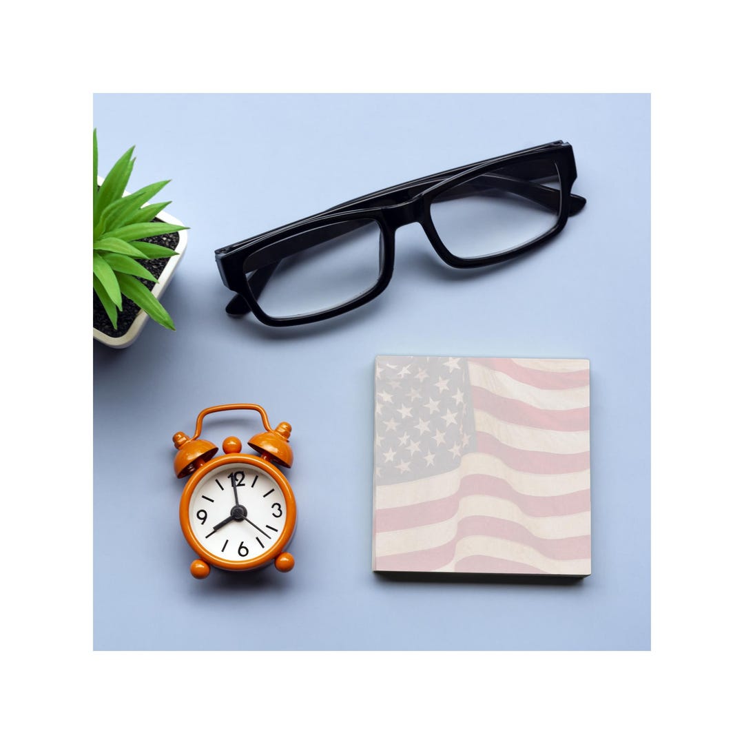 USA Flag Post It Notes, Patriotic Notepad, Sticky Notes, Adhesive Notes ...