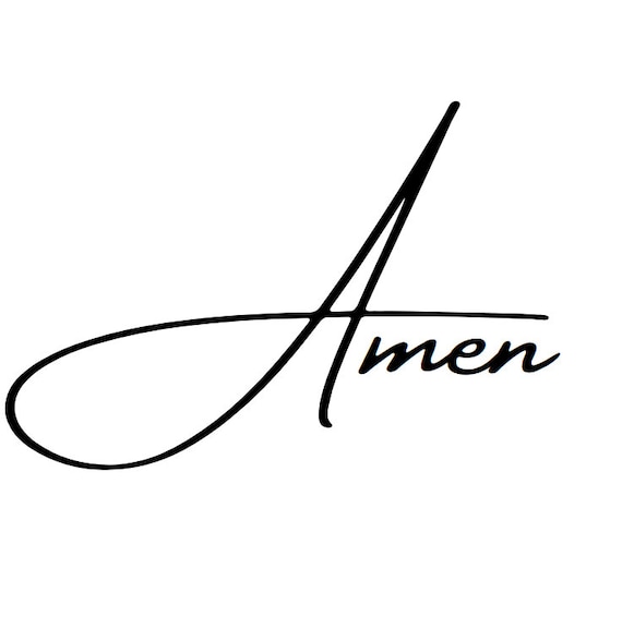 Amen SVG Commercial or Personal Use Christian svg faith | Etsy