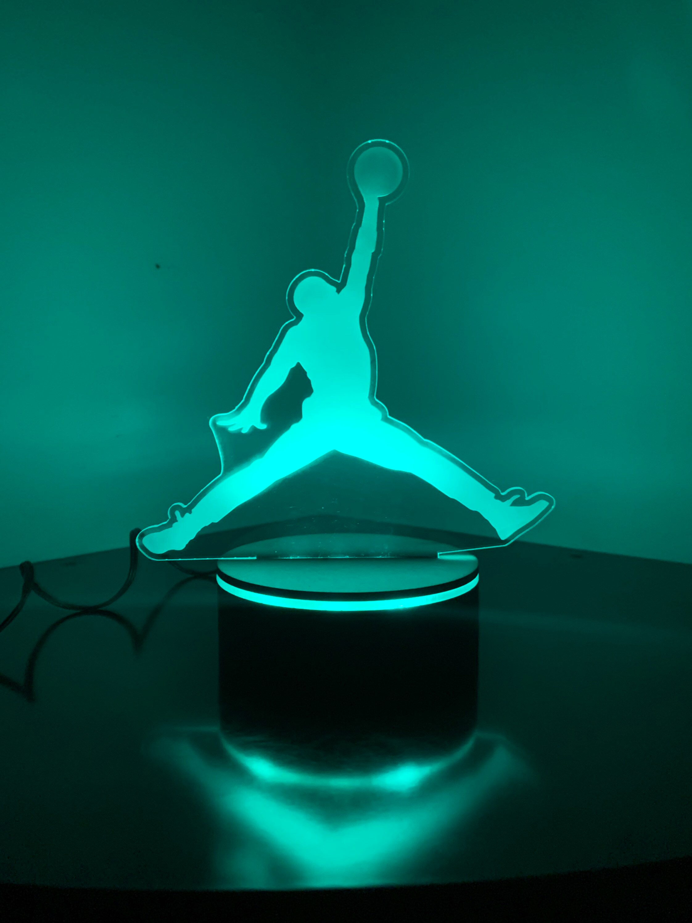 Jordan Jumpan Logo 3D LED Lamp - Etsy