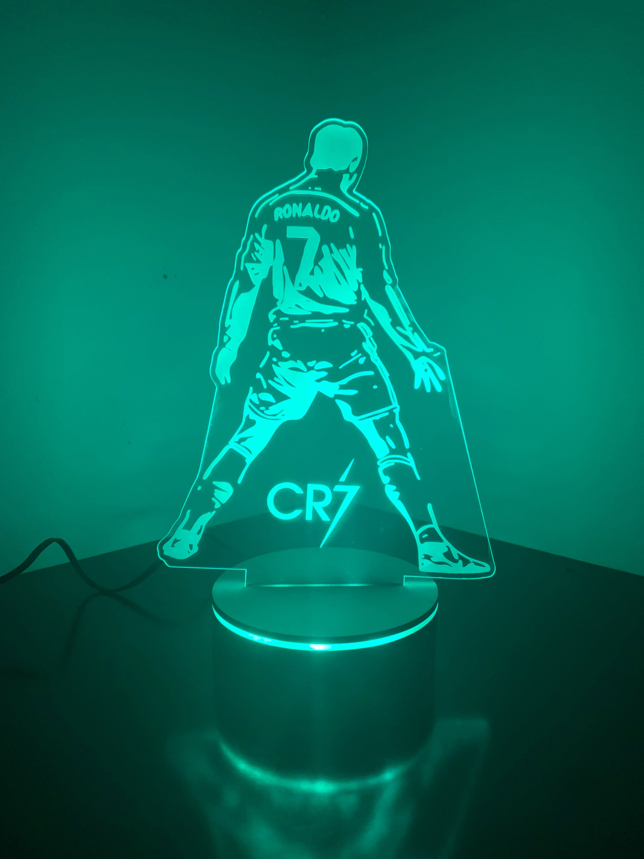 Cristiano Ronaldo 3D LED Lamp - Etsy UK