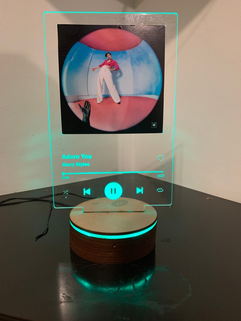 Personalized Spotify Song 3D LED Lamp - Etsy