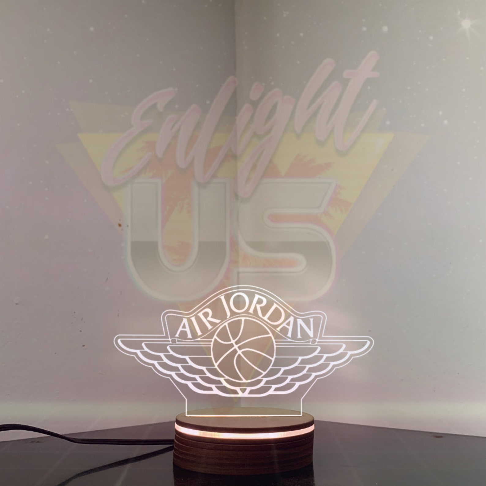 Air Jordan Logo 3D LED Lamp - Etsy UK