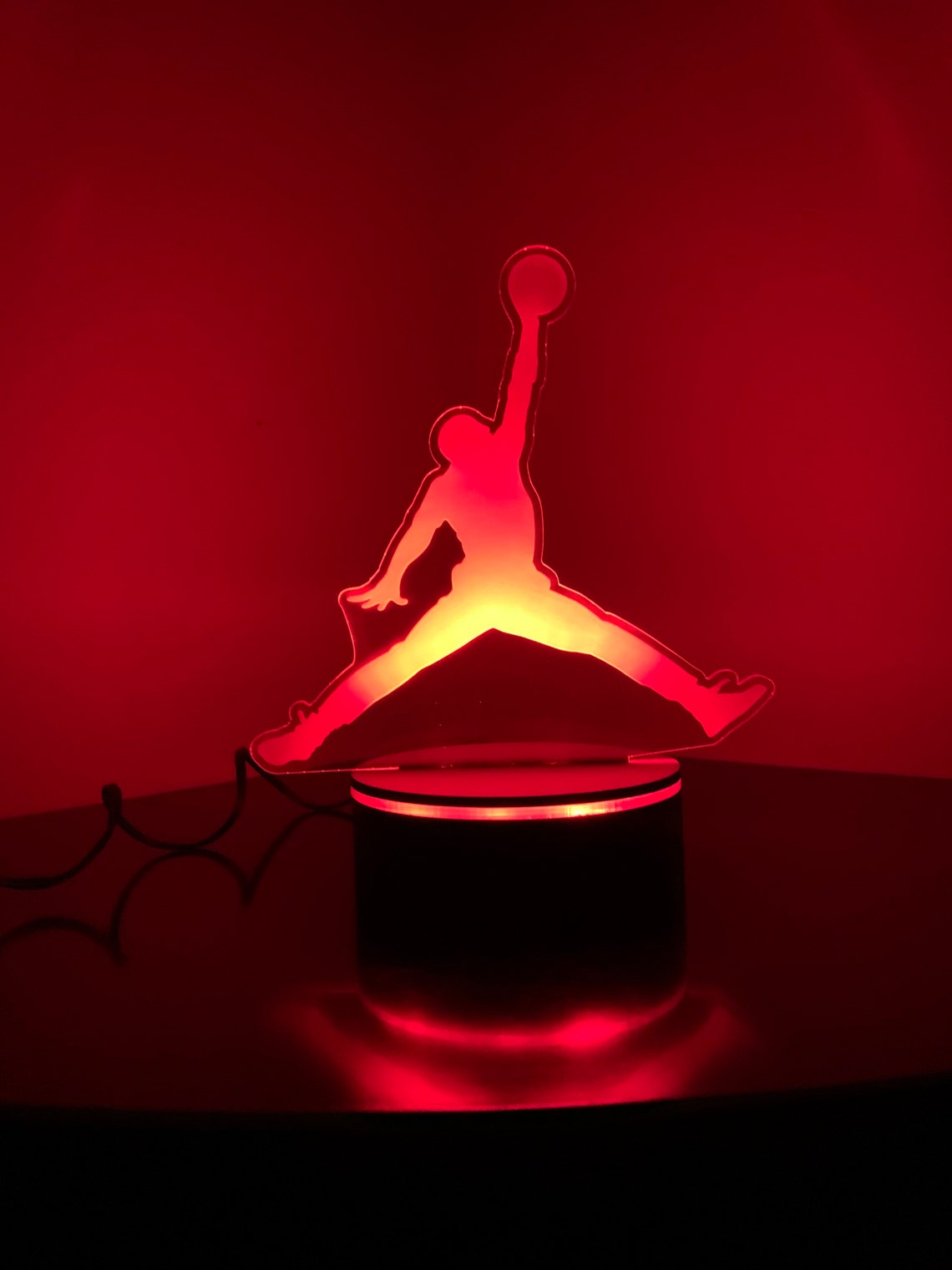 Jordan Jumpan Logo 3D LED Lamp - Etsy