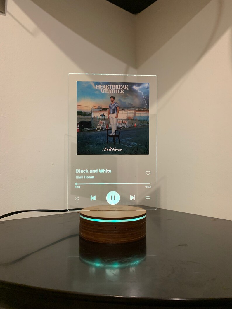 Personalized Spotify Song 3D LED Lamp - Etsy