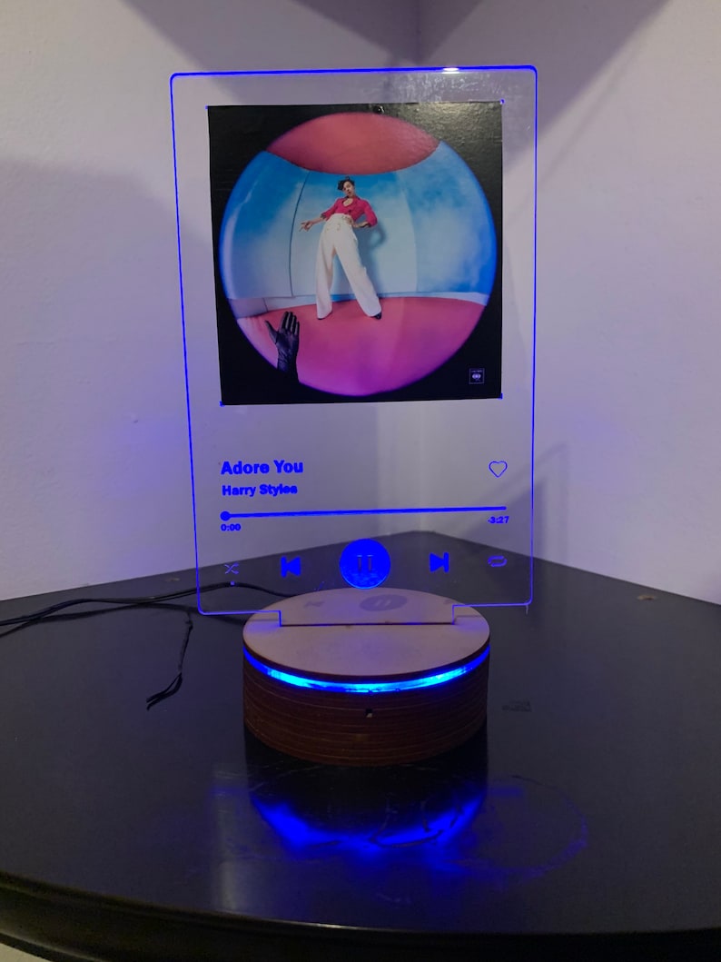 Personalized Spotify Song 3D LED Lamp - Etsy