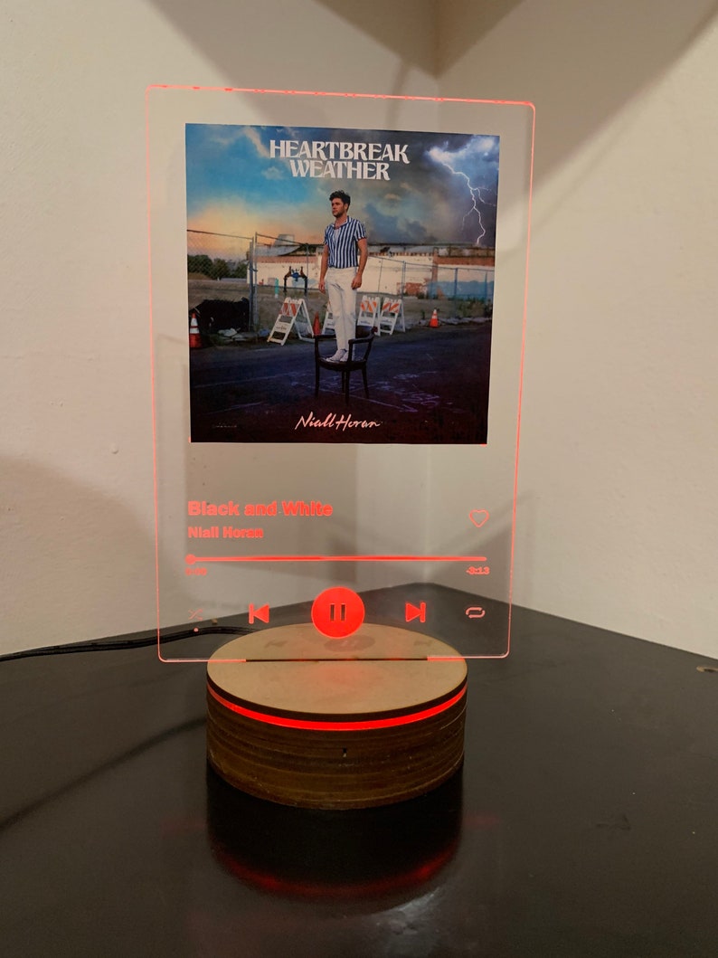 Personalized Spotify Song 3D LED Lamp - Etsy