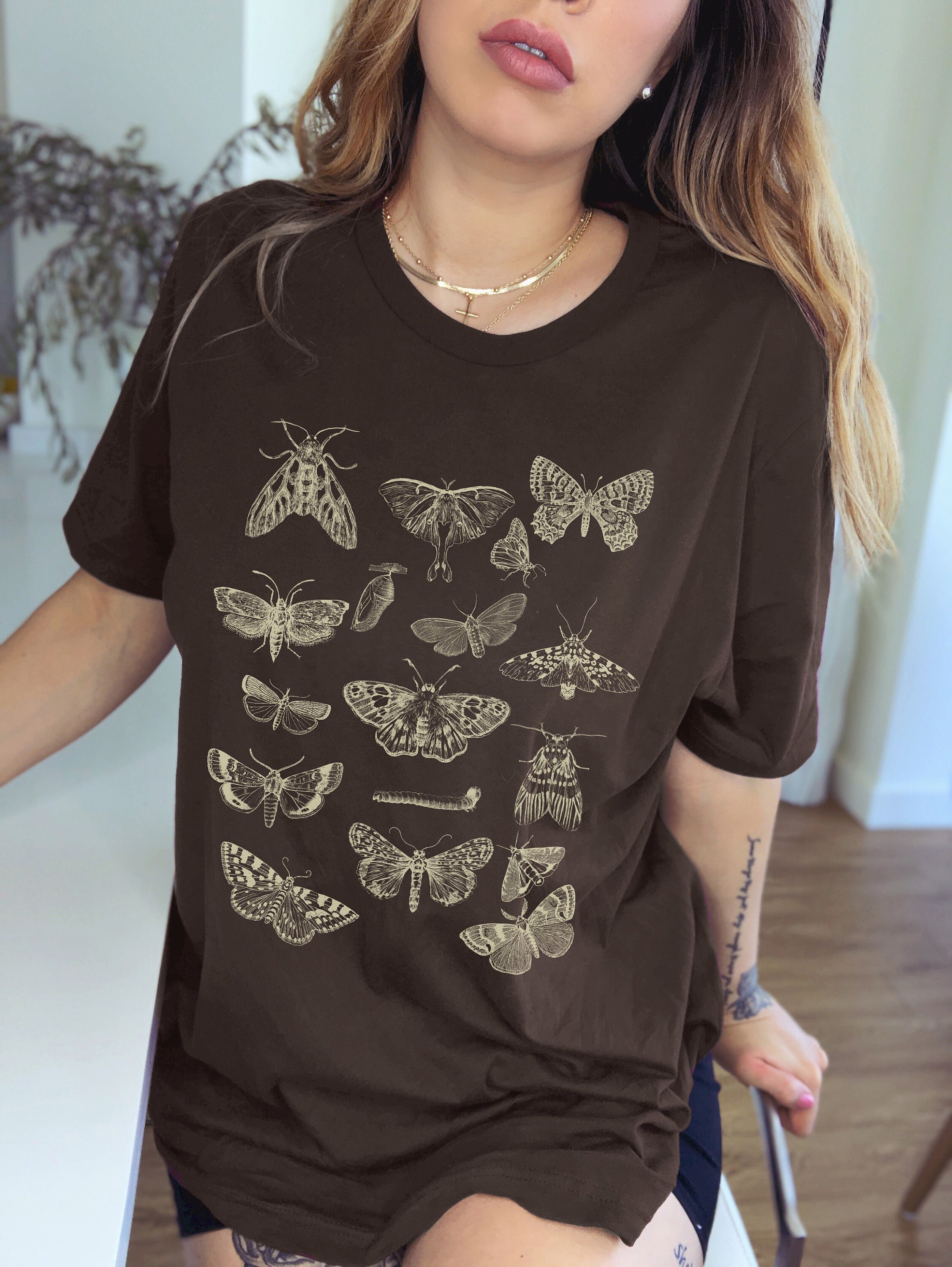Moth Shirt Cottagecore Shirt Luna Moth Goblincore Shirt Insect Shirt ...