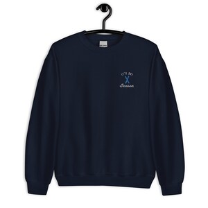Embroidered It's Ski Season Sweatshirt Christmas Apparel Oversized ...