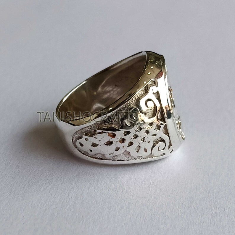 Sovereign Ring Sovereign Silver Mens Signet Ring Sovereign | Etsy