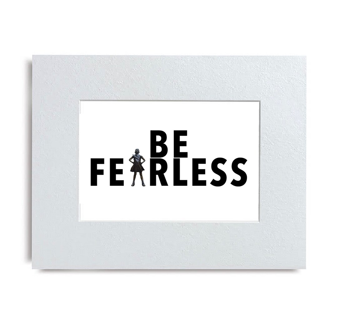 Be Fearless Girl Digital Print - Etsy