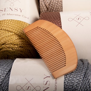 Wooden Macrame Comb, Craft Tool, Fringe Comb, Macrame Brush - Etsy