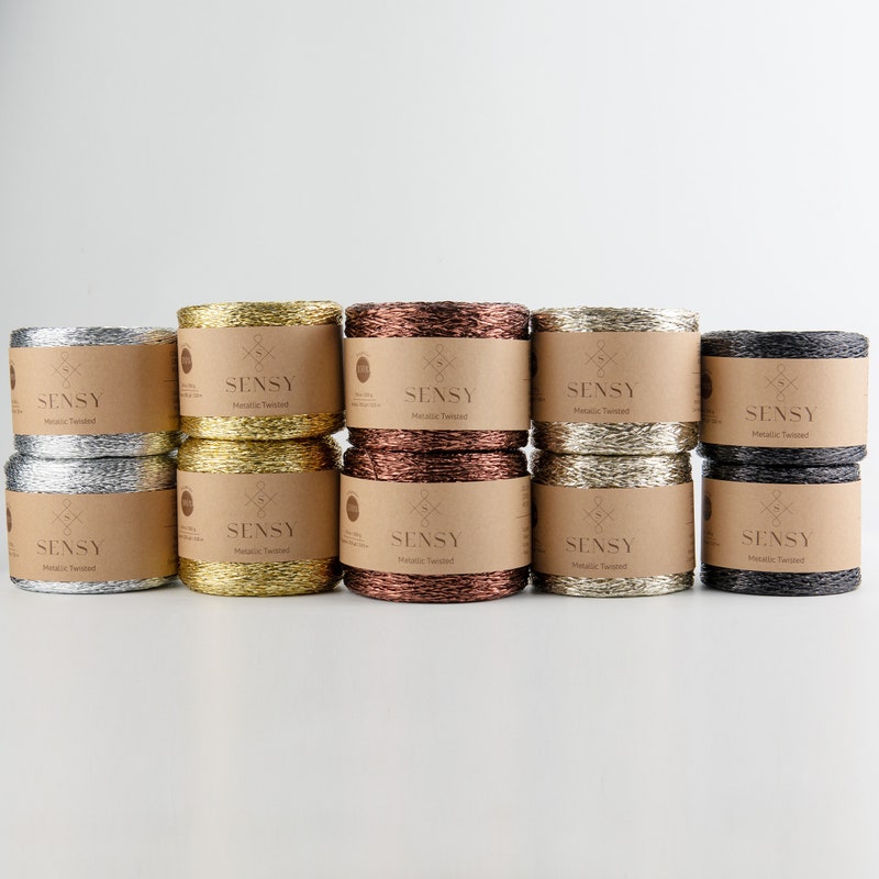 Metallic Yarn - Etsy