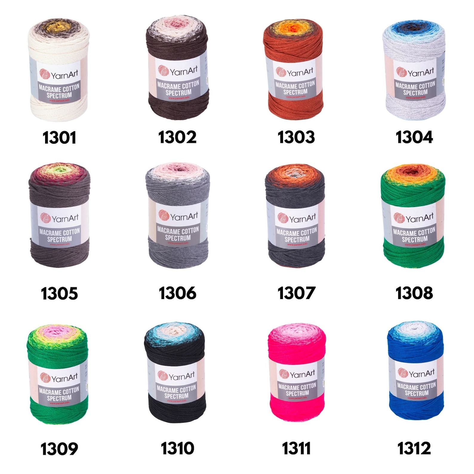 Yarnart Macrame Cotton Spectrum Macrame Cord 80% Cotton - Etsy