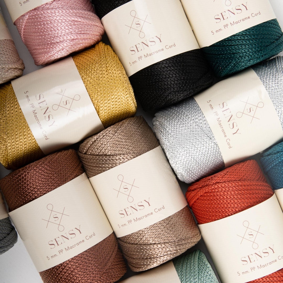 Sensy Premium 5mm Polyester Rope 100% Polypropylene Cord Macrame Cord ...