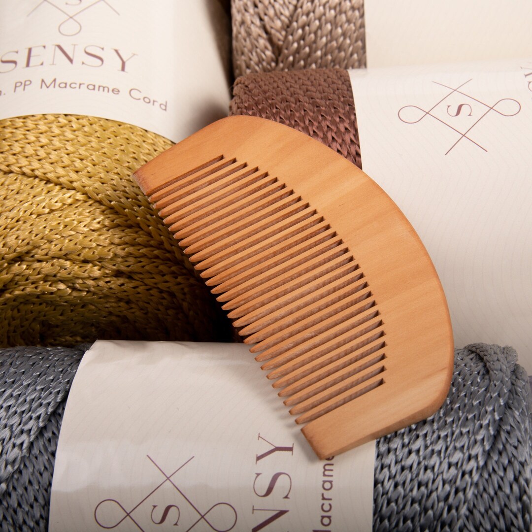 Wooden Macrame Comb, Craft Tool, Fringe Comb, Macrame Brush - Etsy