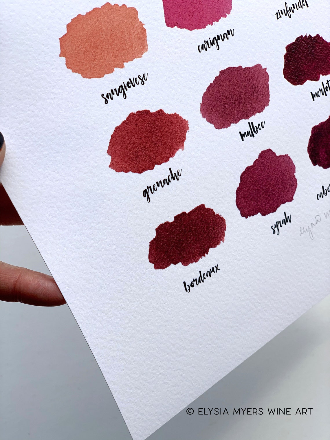 Real Wine: Wine Colors Print Bar Cart Accessories Bar Cart | Etsy