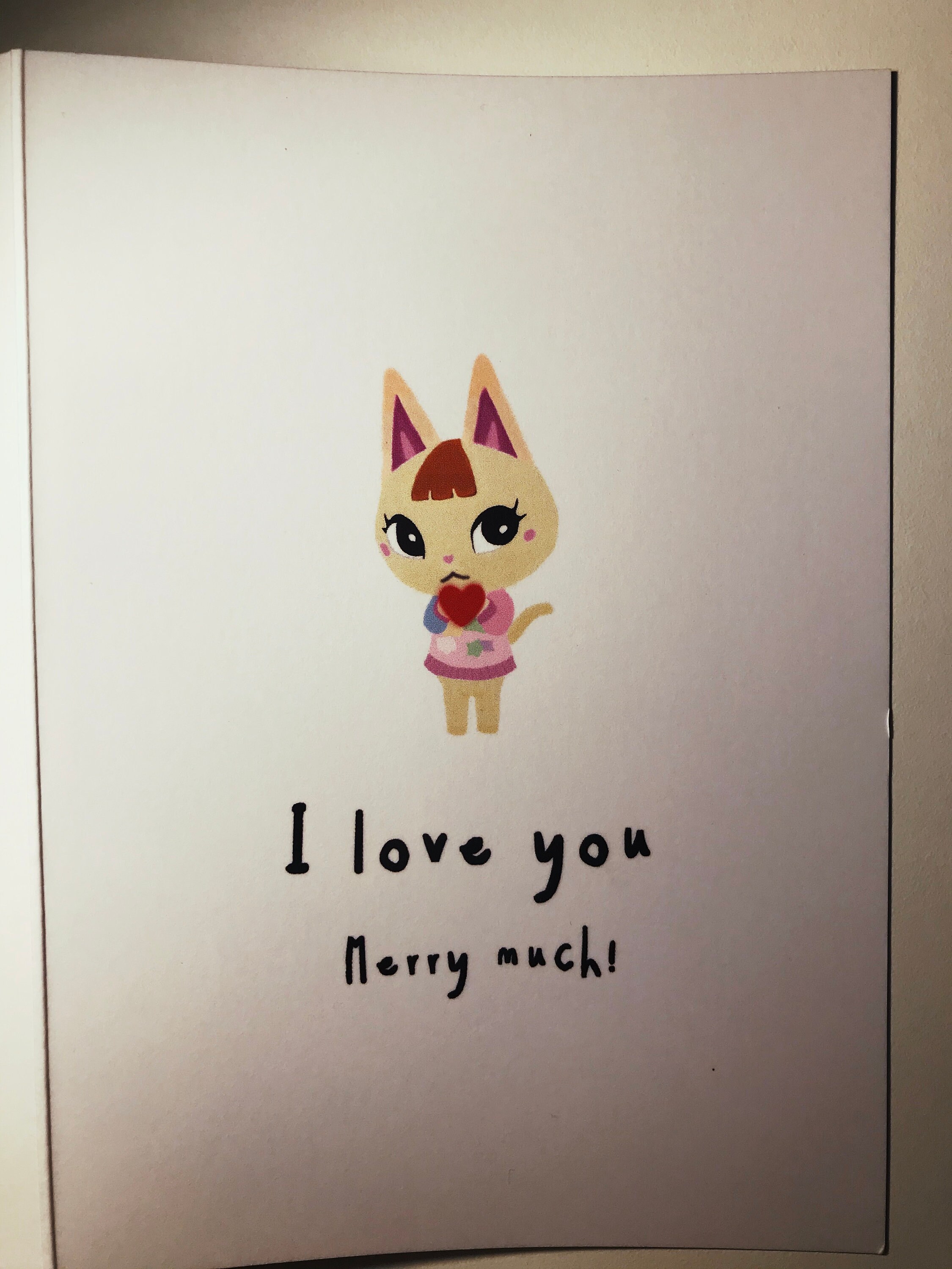 Animal Crossing New Horizons Card ACNH Valentines Day - Etsy UK
