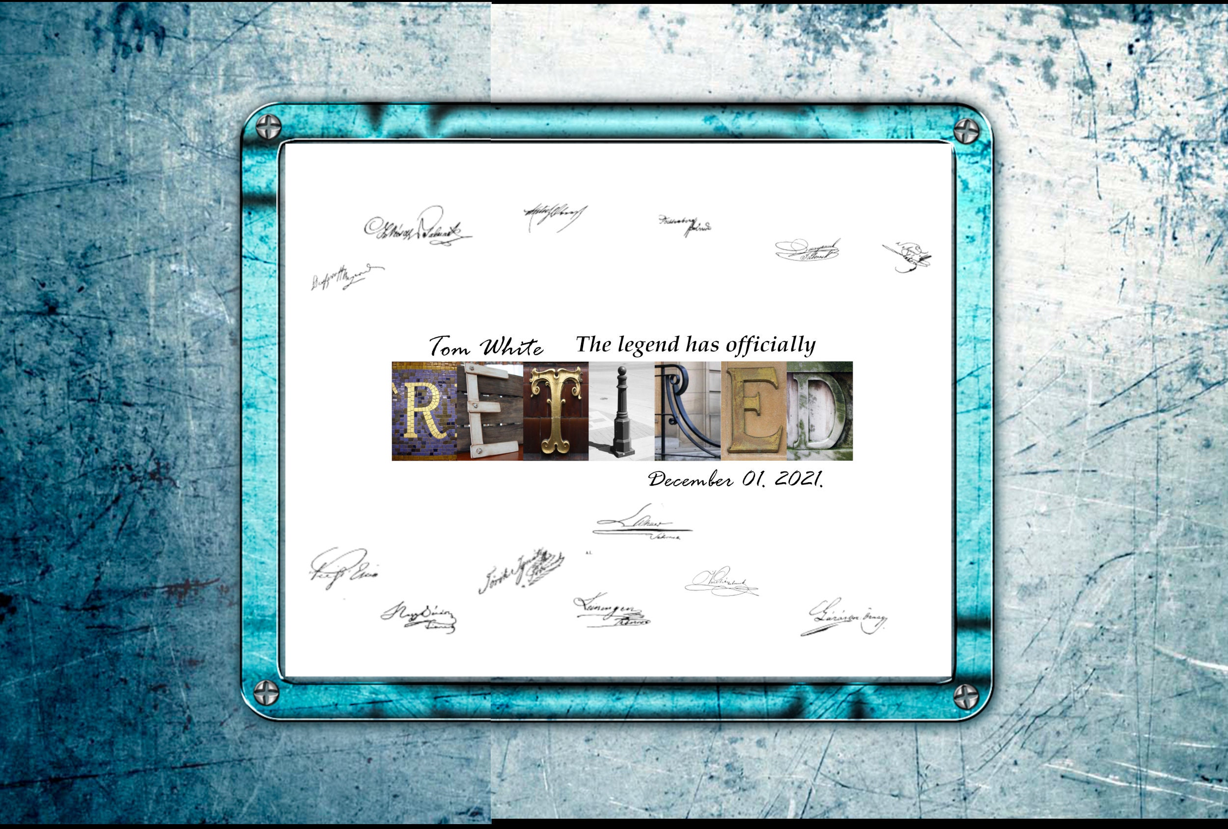 Retirement Signature Gift Leaving Gift Retirement Party Gift - Etsy