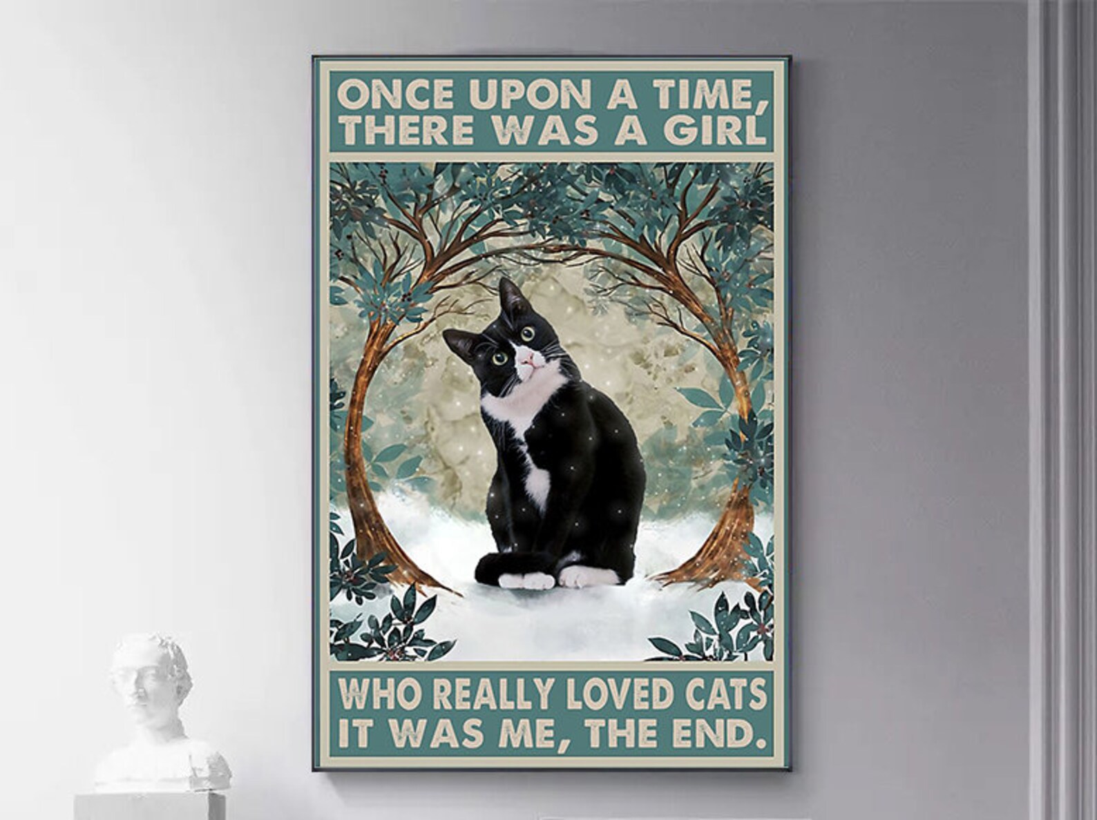 Once Upon A Time There Was A girl Who Really Loved Cats Poster | Etsy