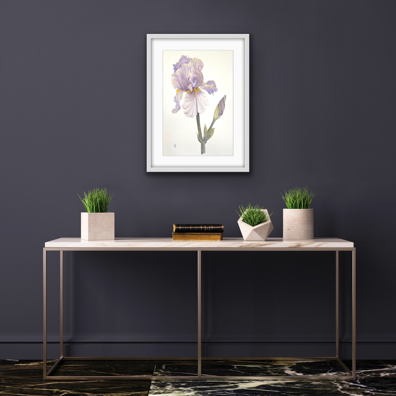Amazing Floral Iris Flower Watercolor A3 Size Painting valse - Etsy
