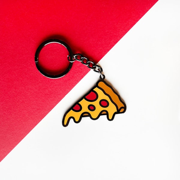 Pizza Keychain - Etsy