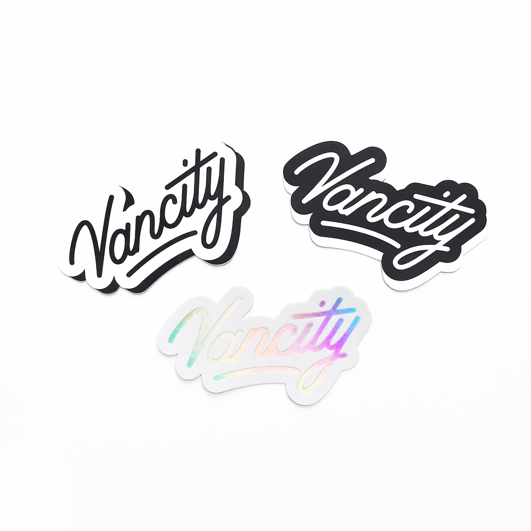 Vancity - Vancouver, BC Canada Stickers, Set of 3 or Single Vinyl ...