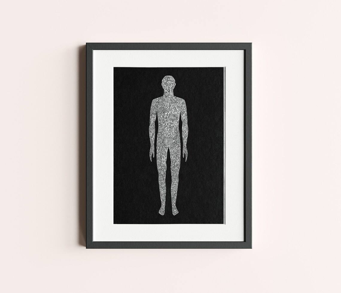 Minimalism Human Wall Art Printable Digital Download | Etsy