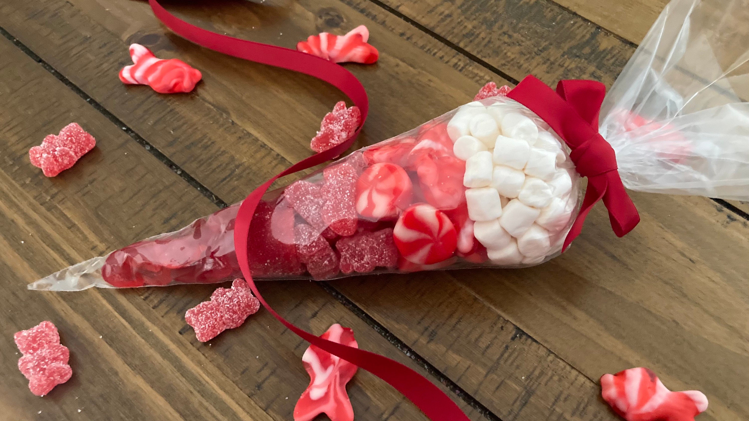 Large Red Sweet Cones Sweet Cones Party Favours Wedding - Etsy