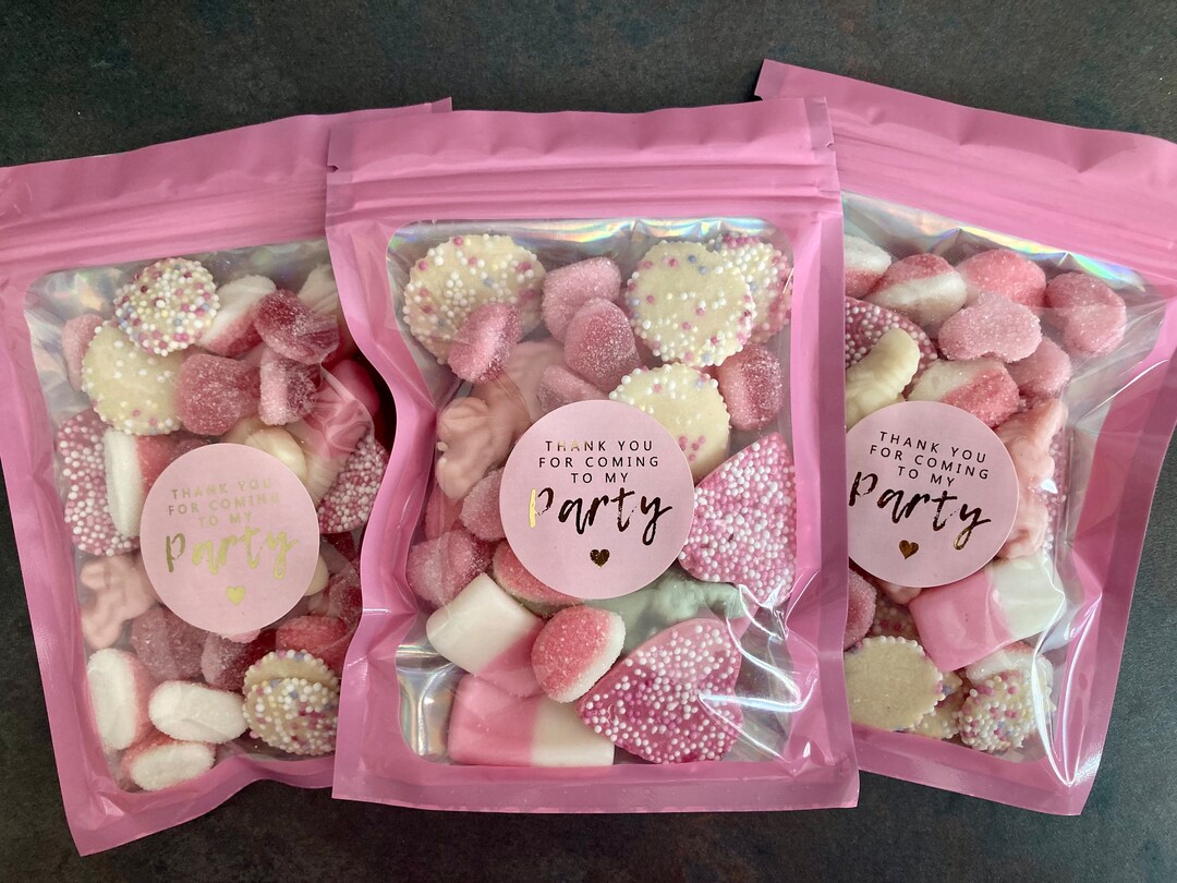 Pink Sweet Pouches Party Favours Sweets Sweet Favours - Etsy