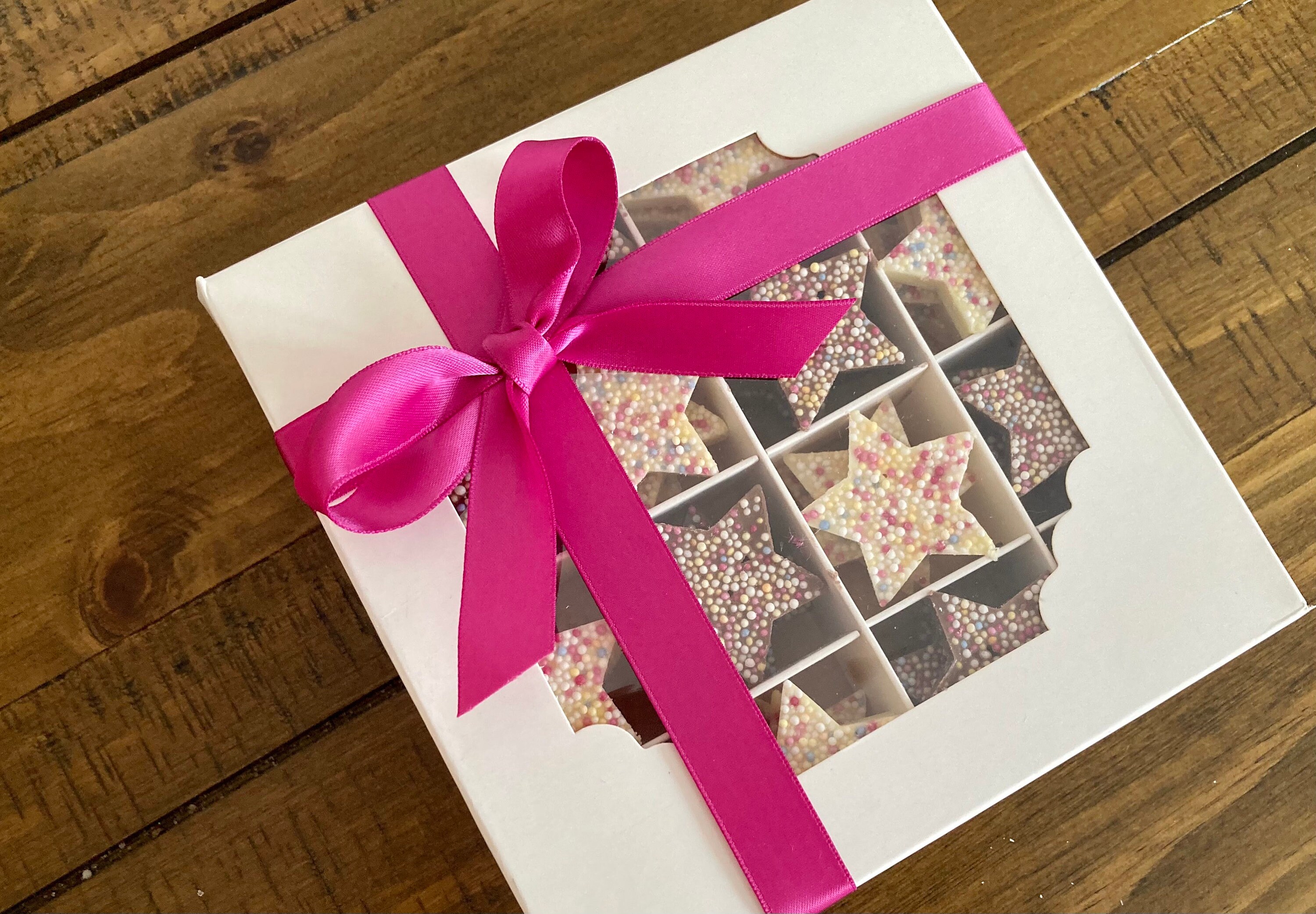 White and Milk Chocolate Stars, Sweet Box, Chocolate Box, White Stars ...