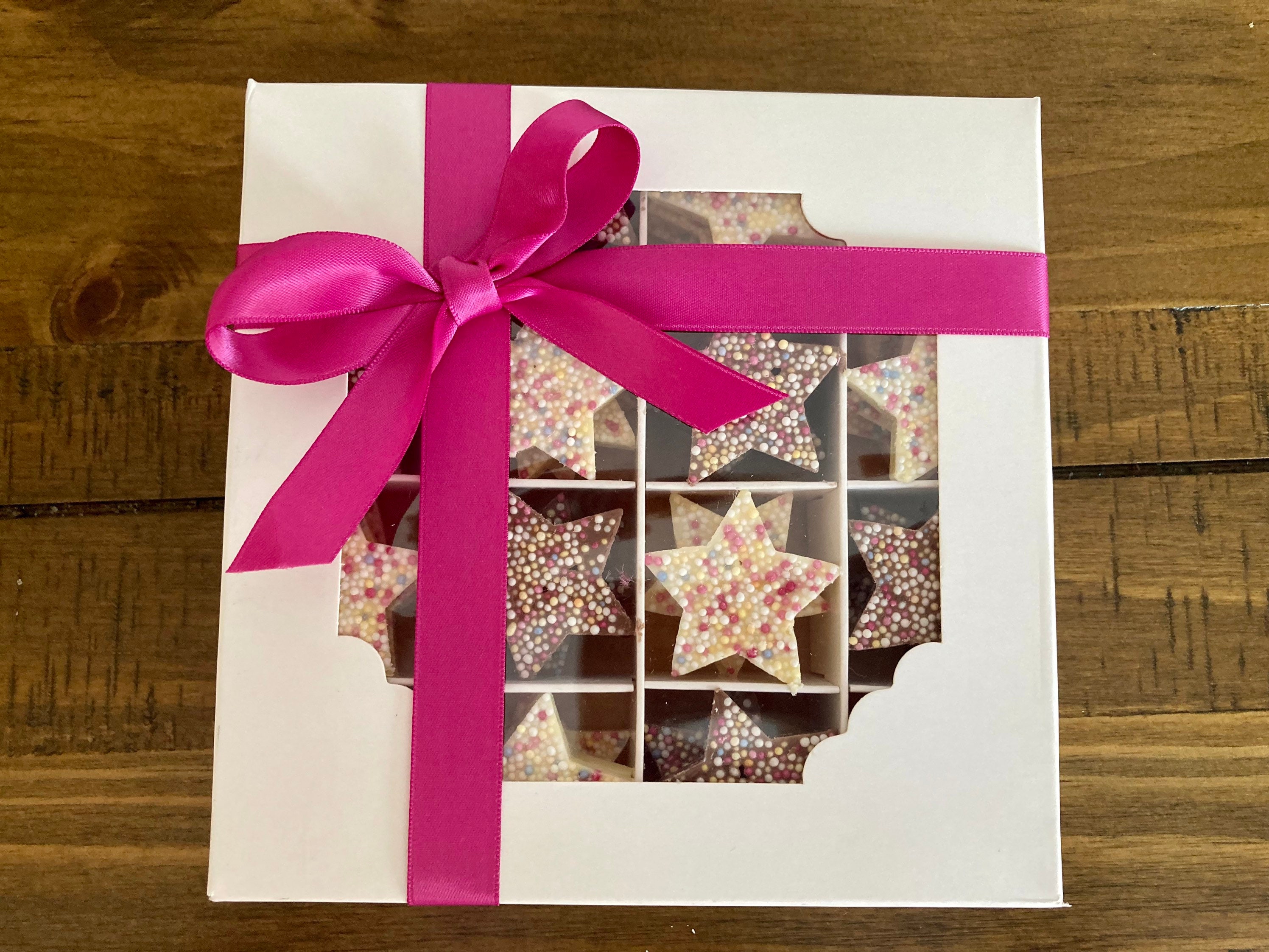 White and Milk Chocolate Stars, Sweet Box, Chocolate Box, White Stars ...