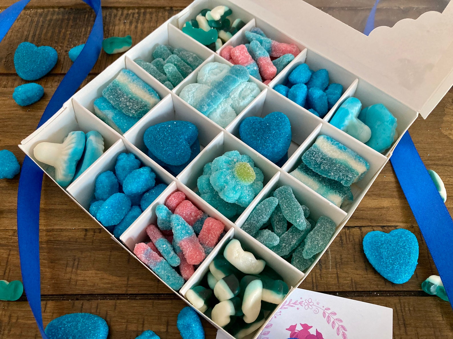 Blue Sweet Box Gifts for Him Birthday Pick and Mix Sweet - Etsy UK