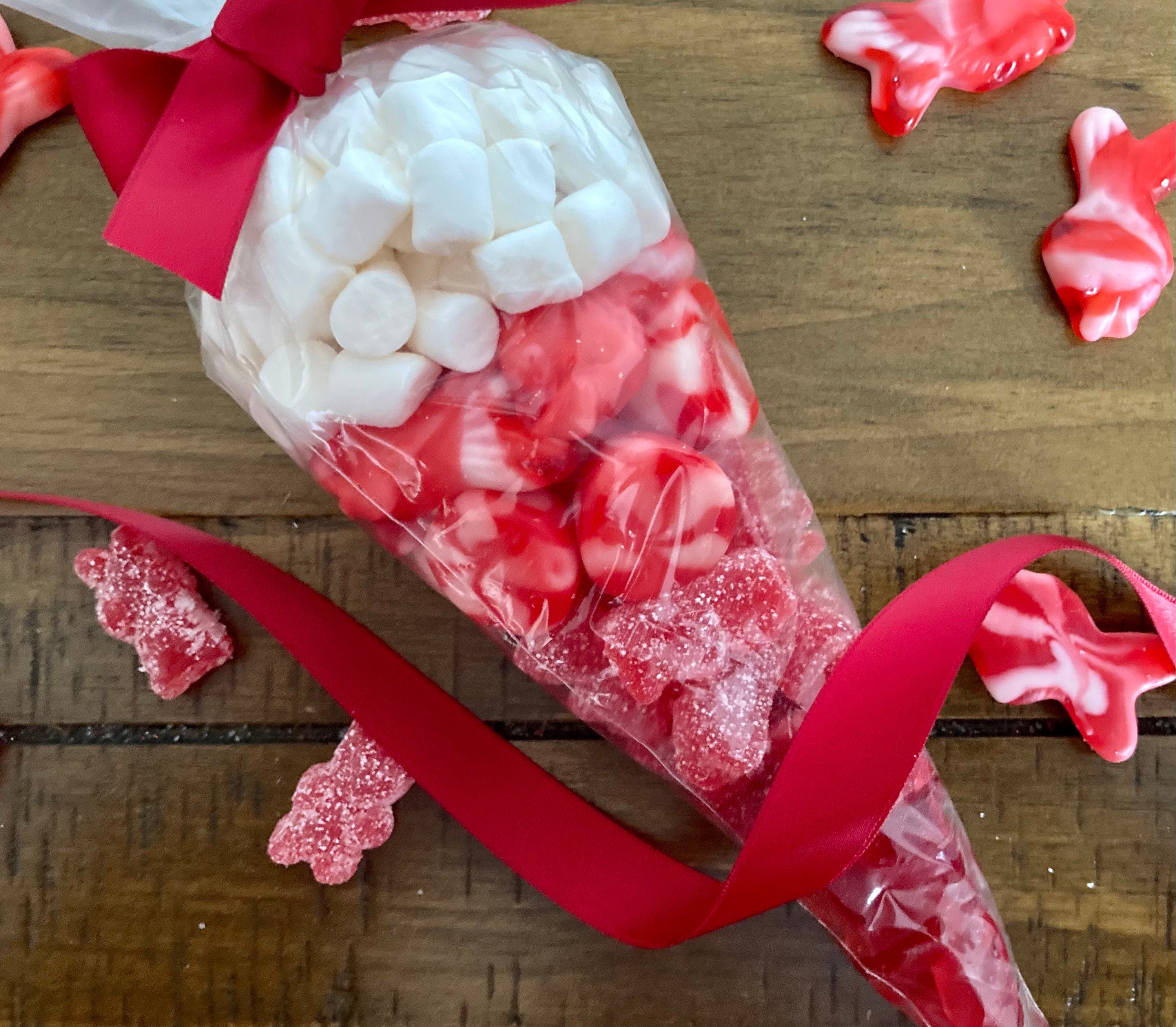 Large Red Sweet Cones Sweet Cones Party Favours Wedding - Etsy