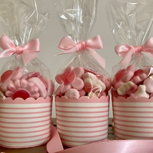 Pink Sweet Cups, Candy Cups, Treat Cups, Baby Shower Sweets, Sweets for ...