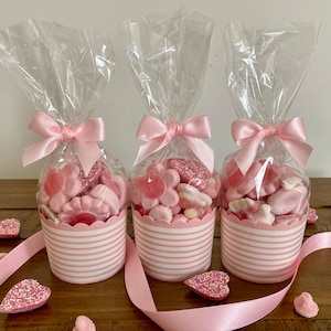 Pink Sweet Cups, Candy Cups, Treat Cups, Baby Shower Sweets, Sweets for ...