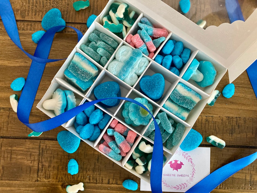 Blue Sweet Box Gifts for Him Birthday Pick and Mix Sweet - Etsy UK