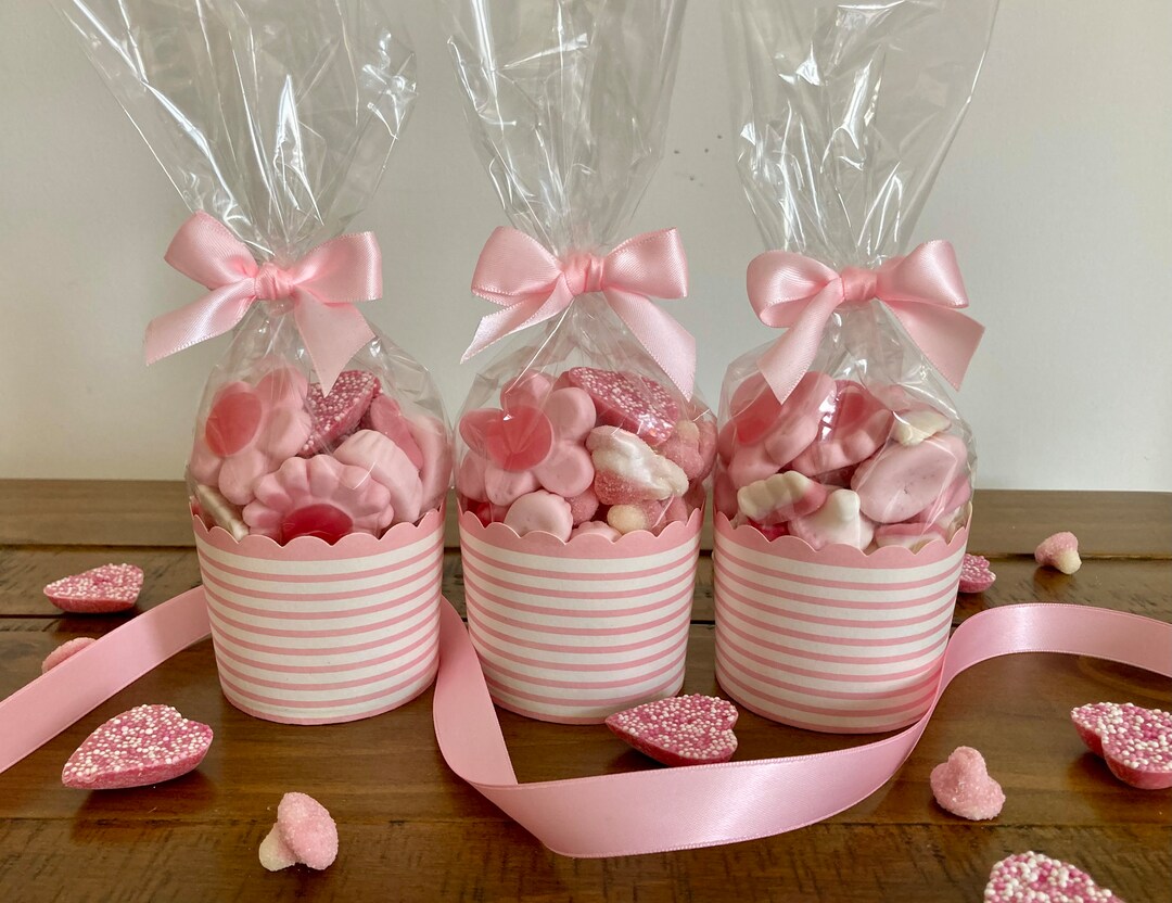 Pink Sweet Cups, Candy Cups, Treat Cups, Baby Shower Sweets, Sweets for ...