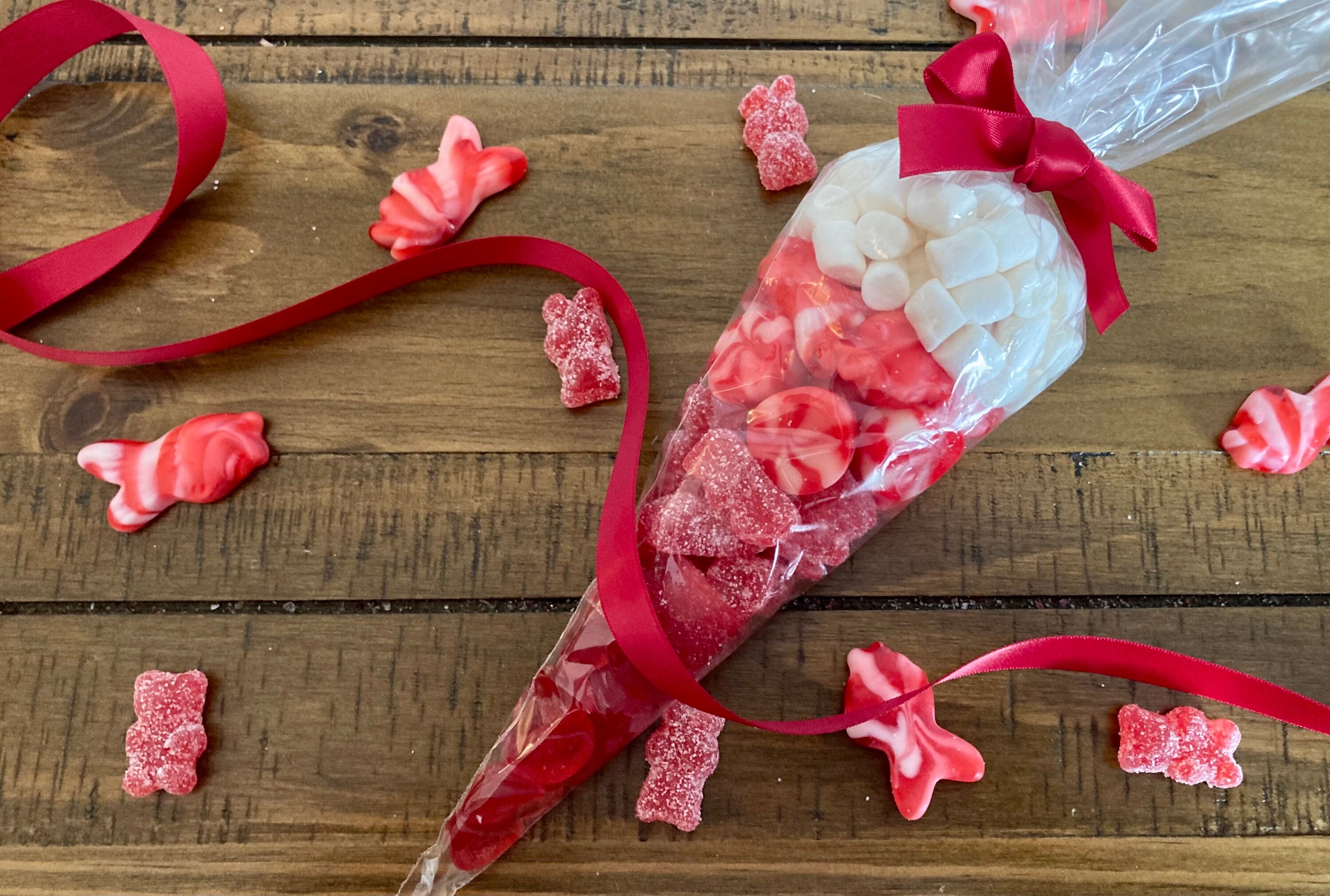 Large Red Sweet Cones Sweet Cones Party Favours Wedding - Etsy