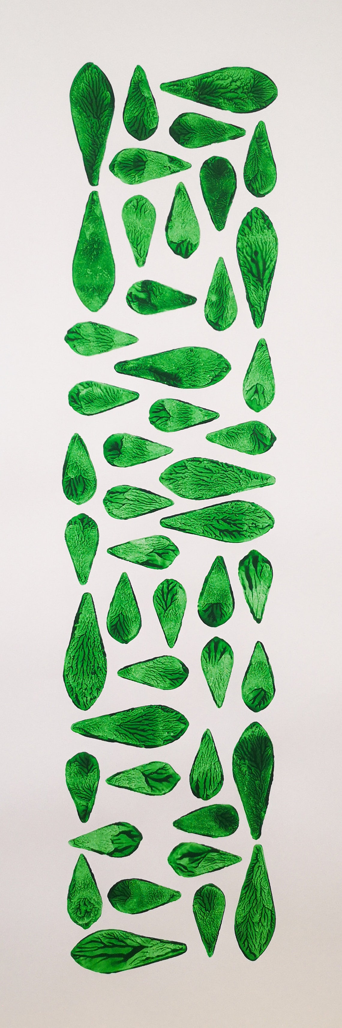 Long Narrow Green PRINTABLE Horizontal/vertical Block Print Wall Decor ...