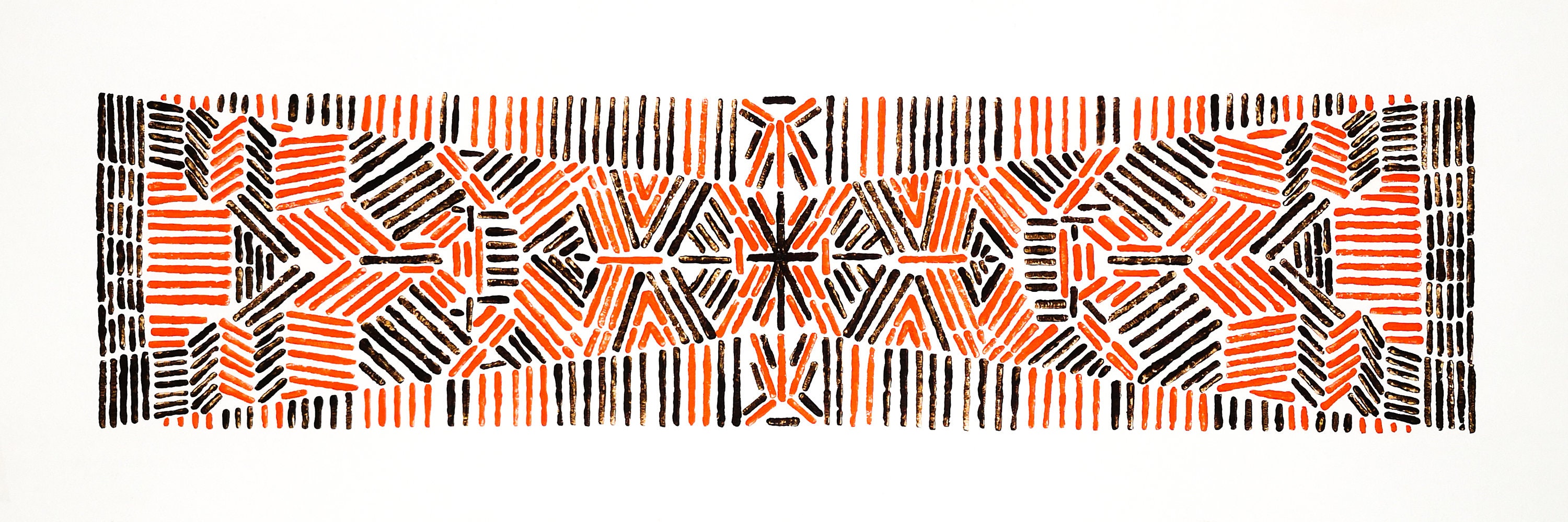 Long Narrow Tribal PRINTABLE Horizontal/vertical Grungy Rustic Block ...