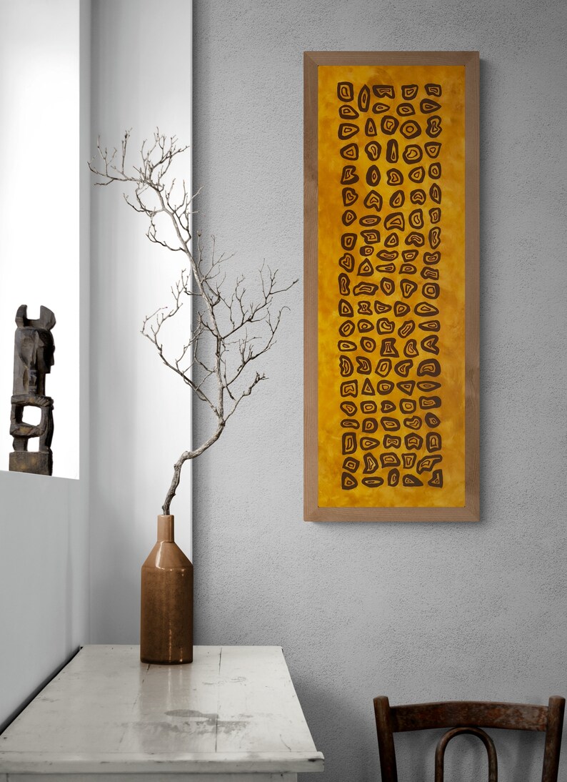 Long Narrow Brown Ethnic PRINTABLE Horizontal/vertical Warm Colors ...