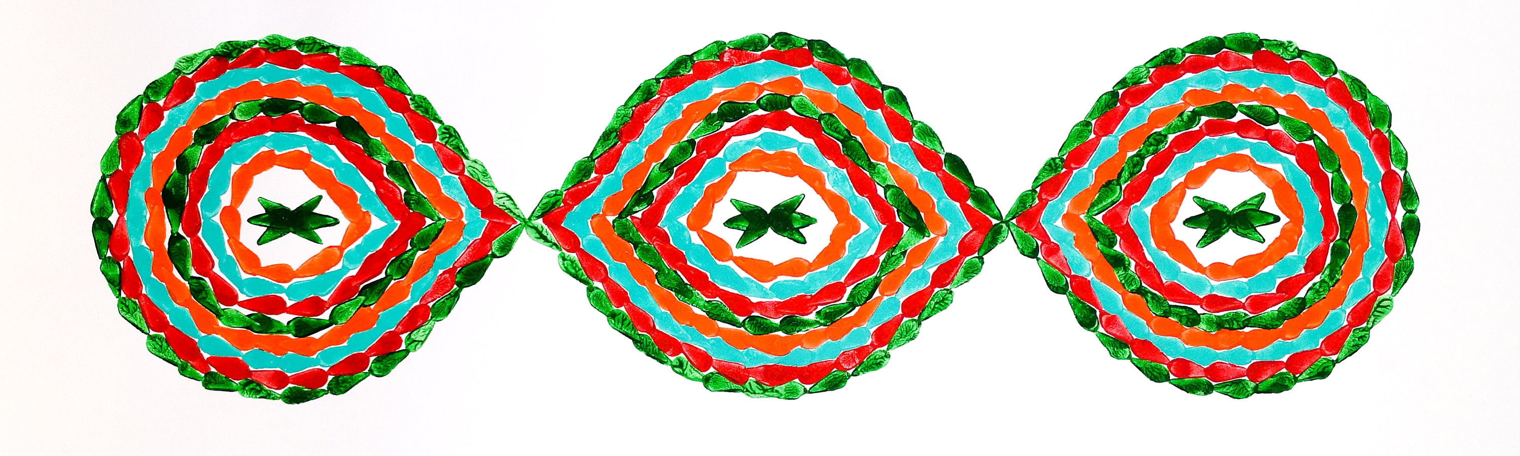 Long Narrow Colorful PRINTABLE Wall Art Horizontal Ethnic - Etsy