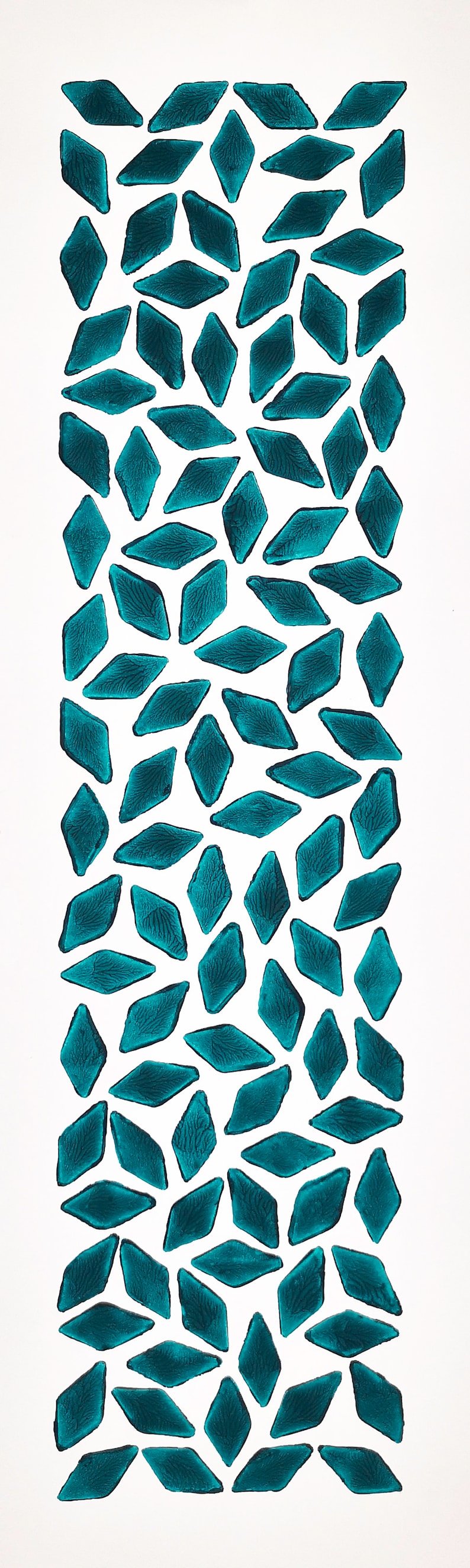 Long Narrow Dark Teal Modern PRINTABLE Narrow Horizontal/vertical ...