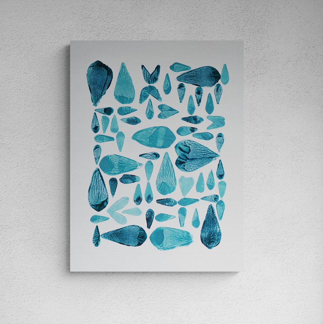 Turquoise Pattern PRINTABLE Block Print Teal Printable Airy Turquoise ...