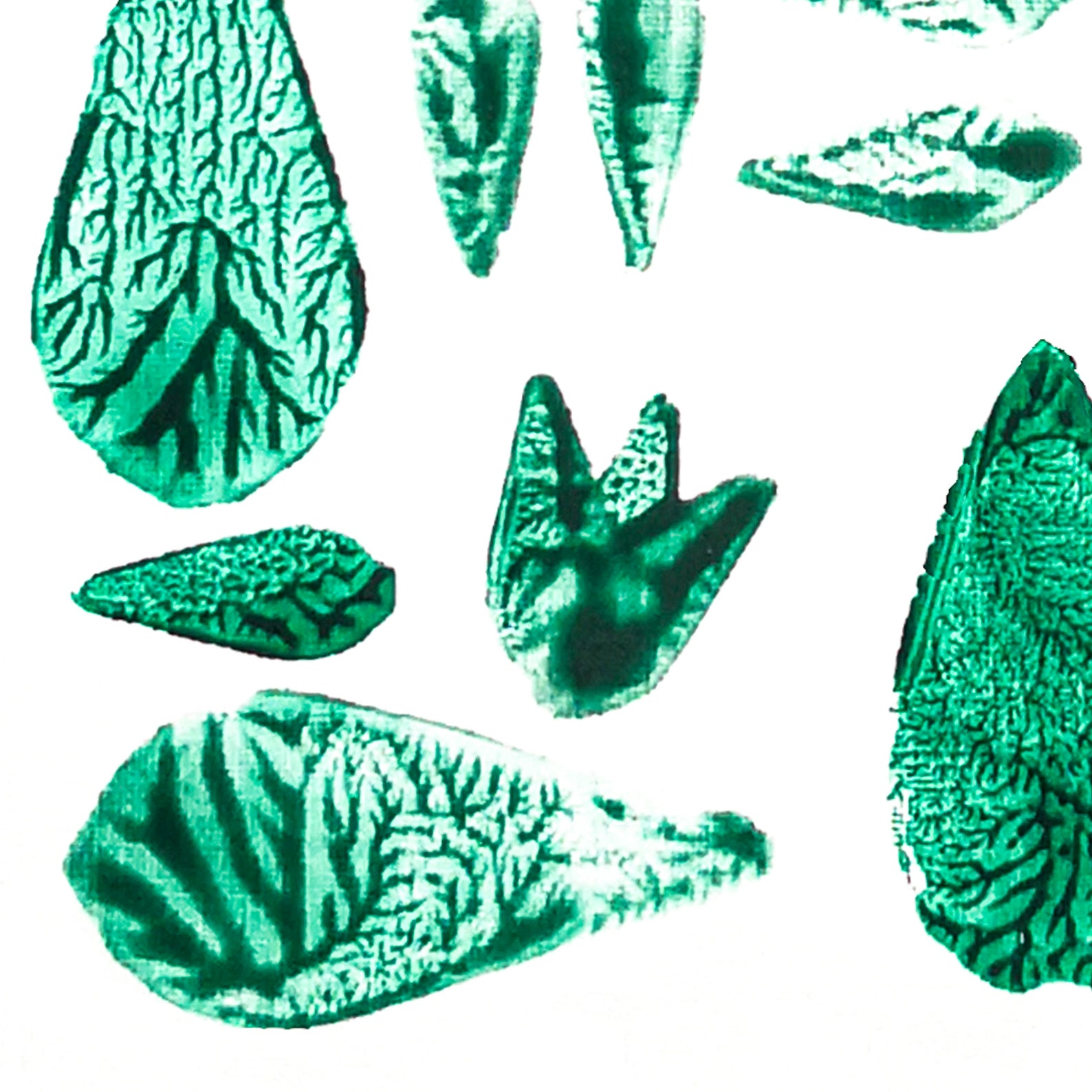 PRINTABLE Emerald Green Block Print Wall Art Distressed Green Printable ...