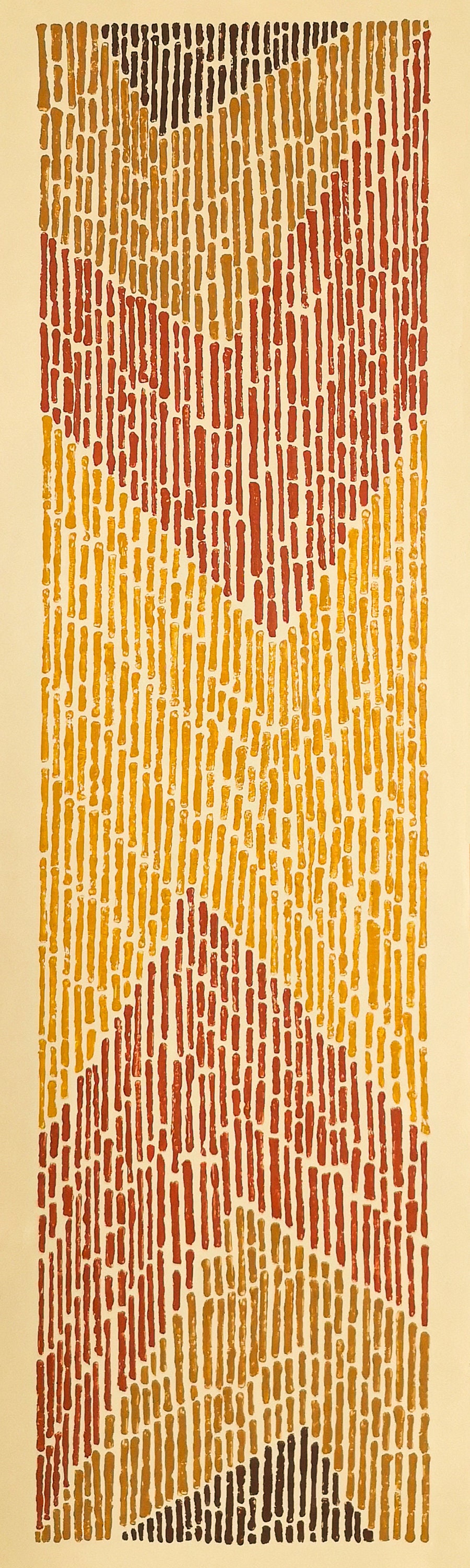 Long Narrow PRINTABLE Rustic Painting Block Print Vertical Desert ...