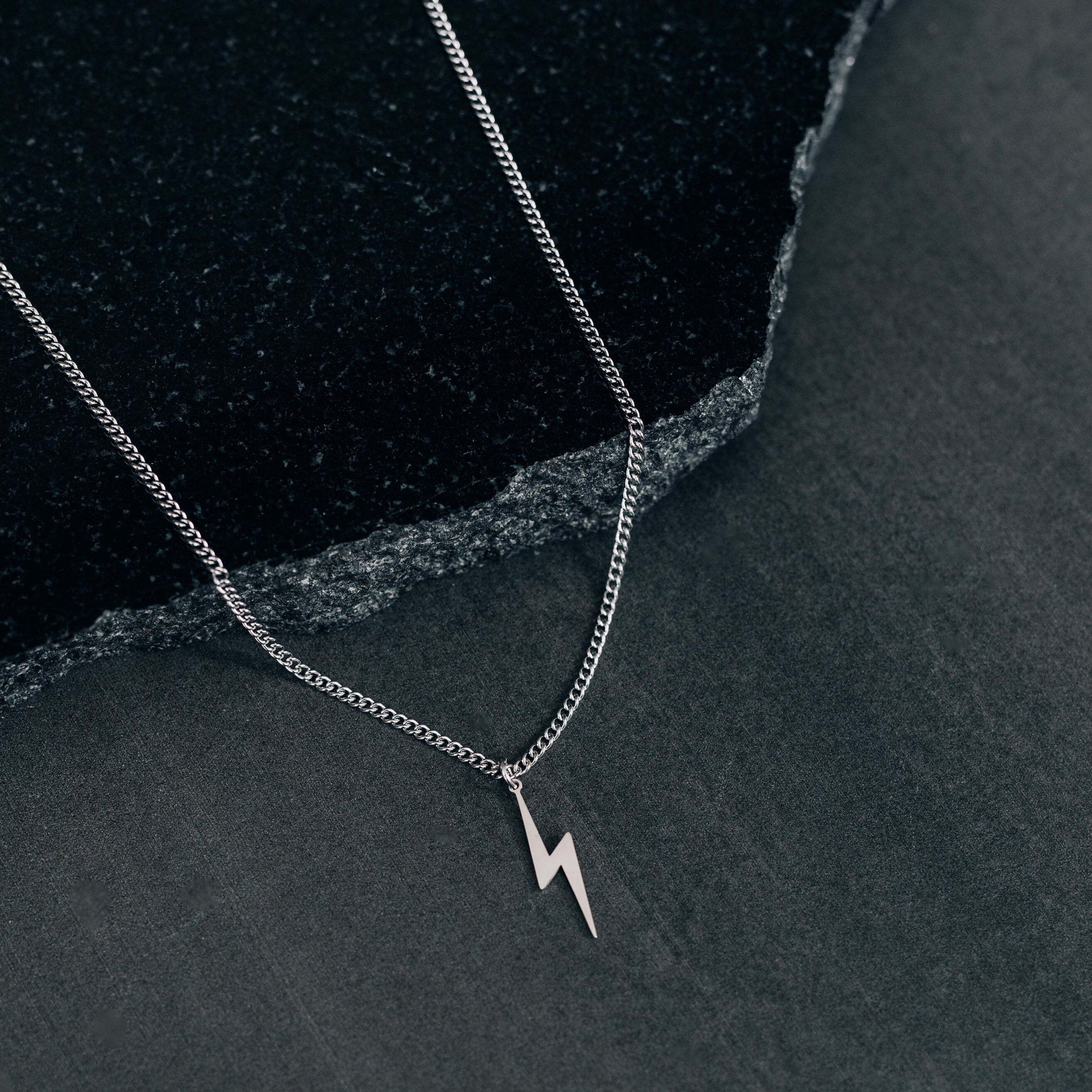 Lightning bolt chain mens store