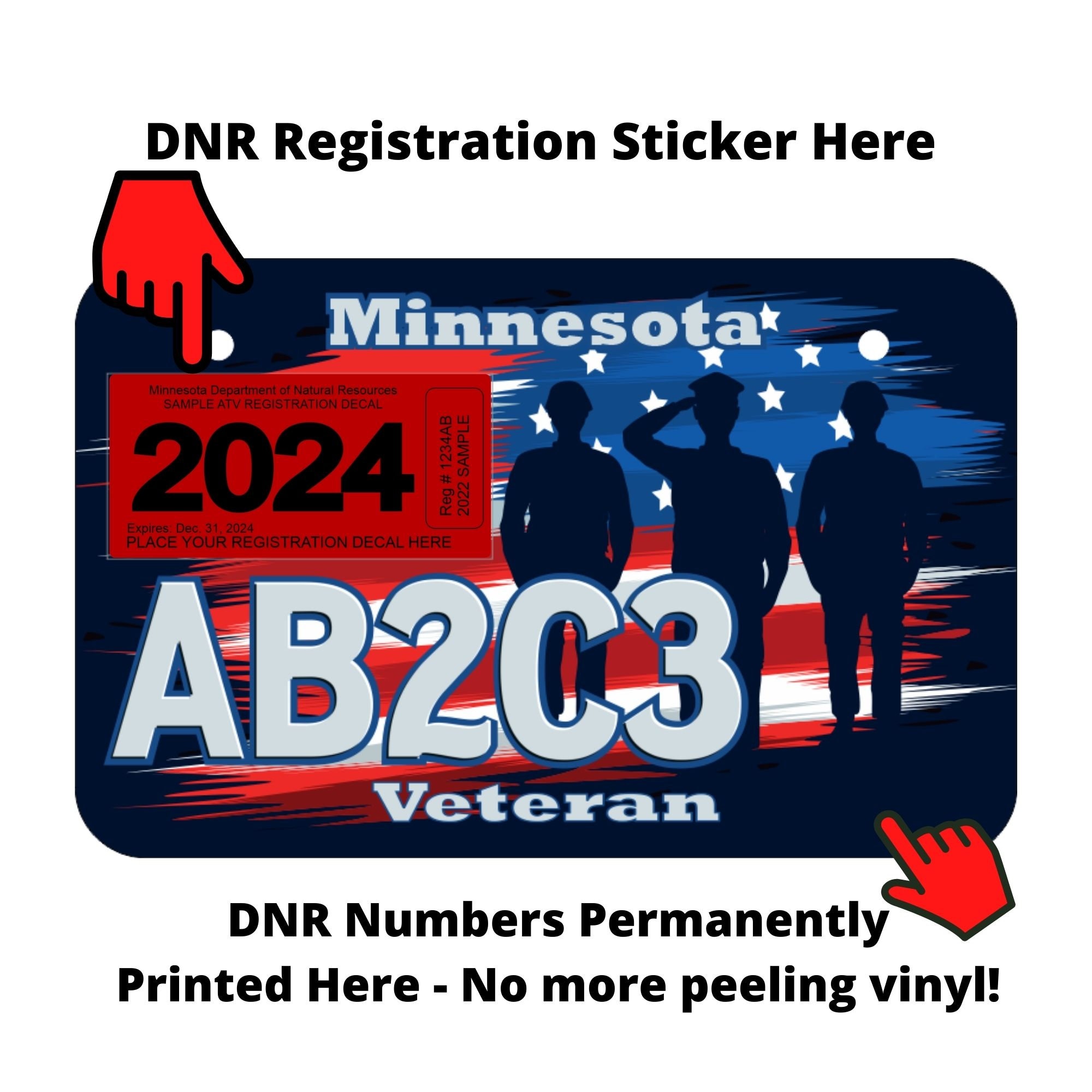 Minnesota ATV License Plate, Metal Minnesota UTV License Plate, US ...
