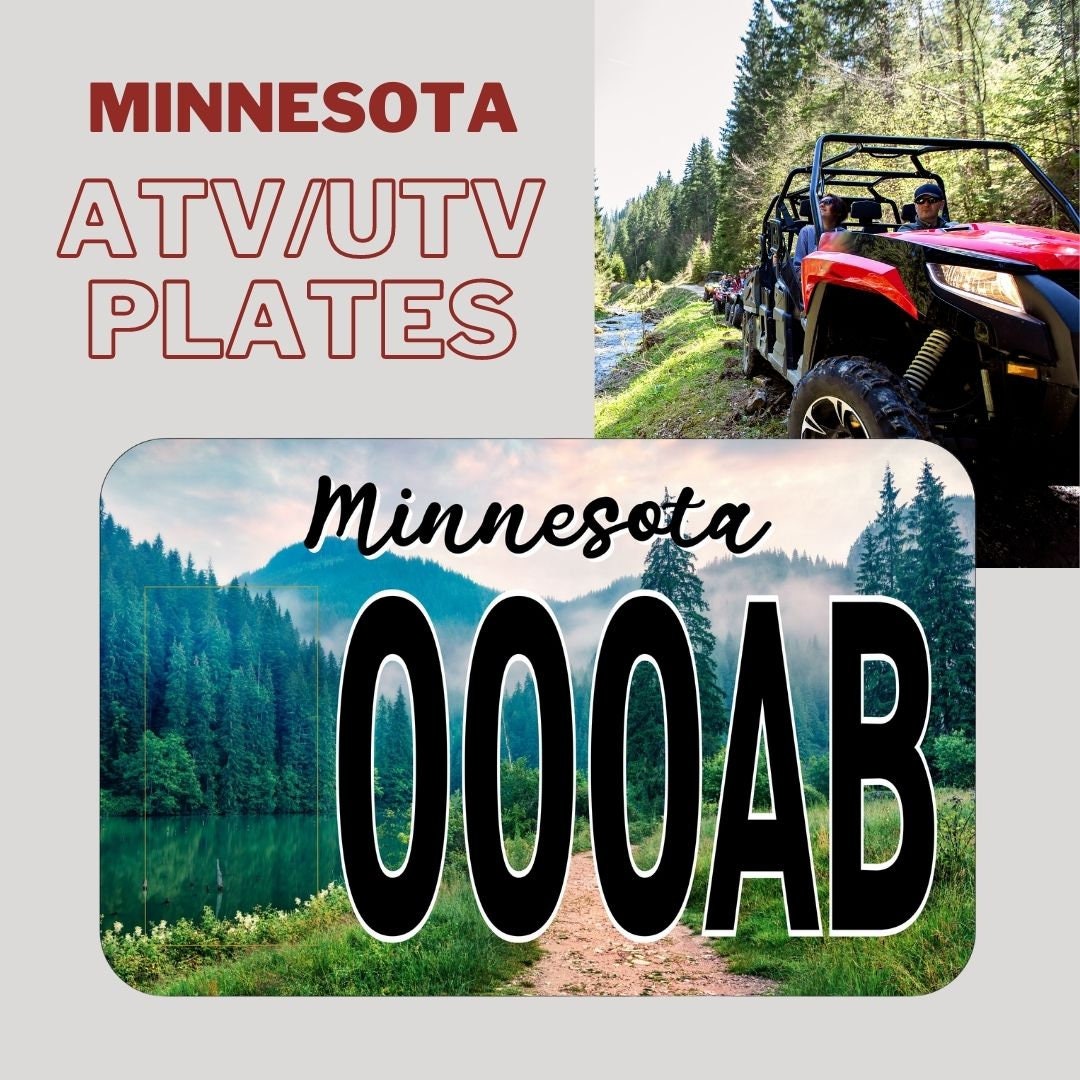 Summer Trail Minnesota ATV License Plate, Custom UTV Plate - Etsy