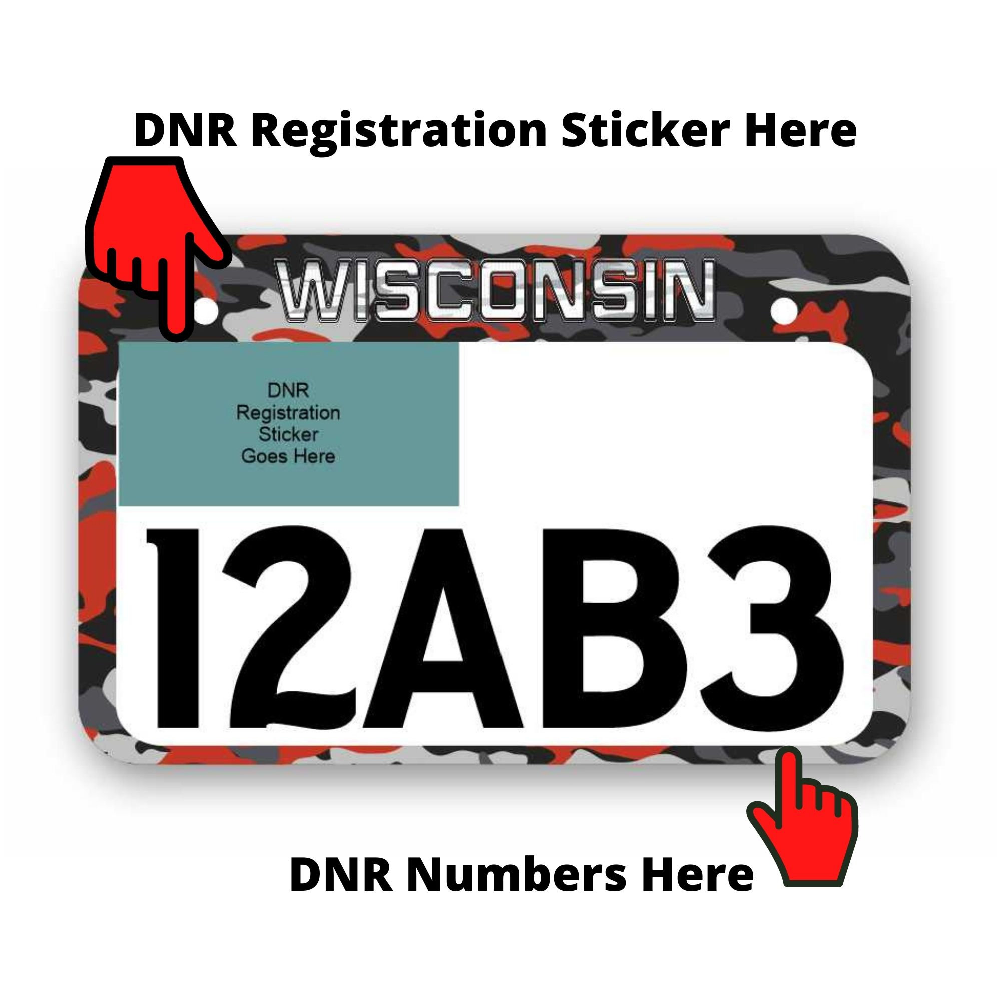 Wisconsin ATV License Plate Metal Wisconsin UTV License - Etsy